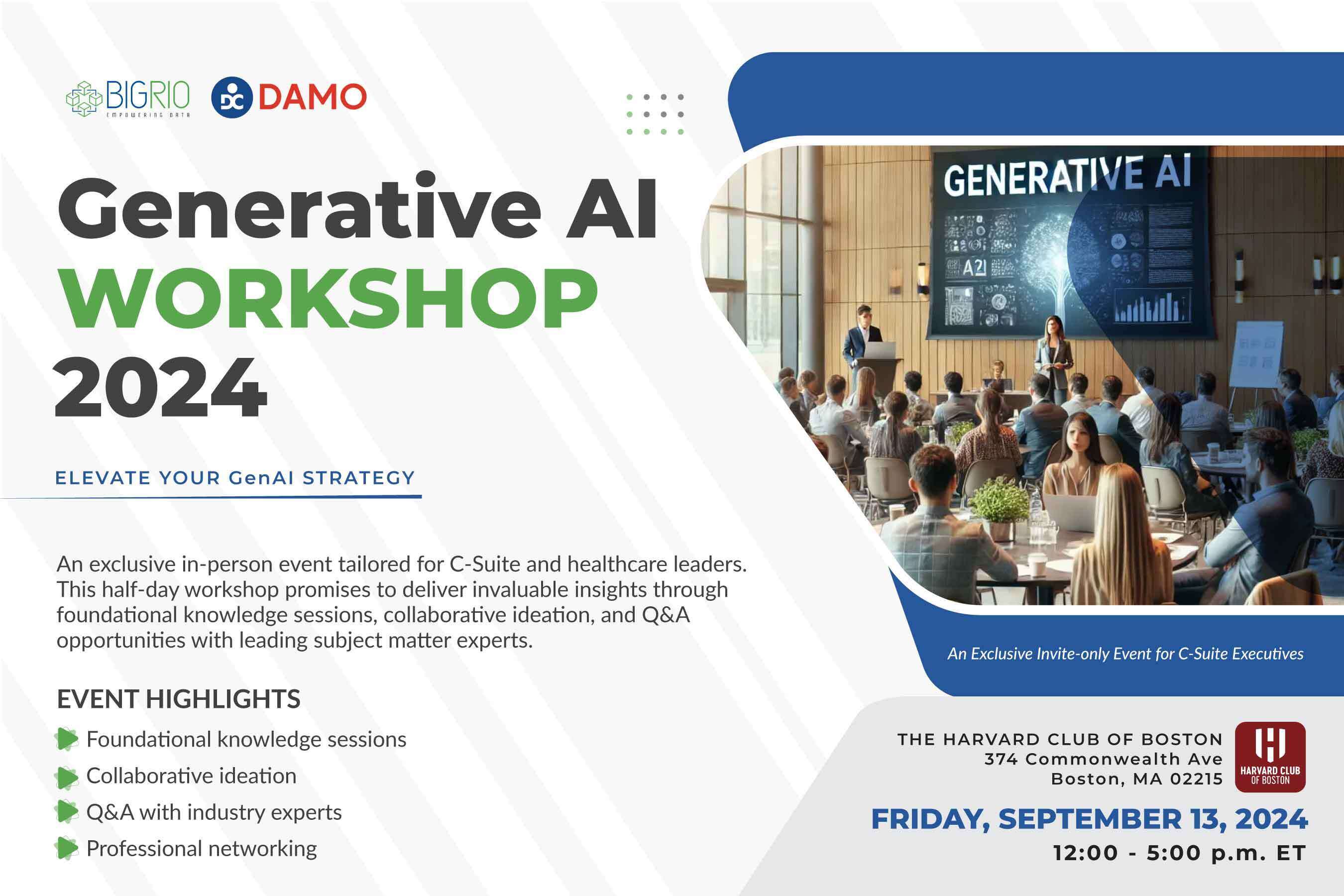 GenAI Workshop September 2024 - Boston